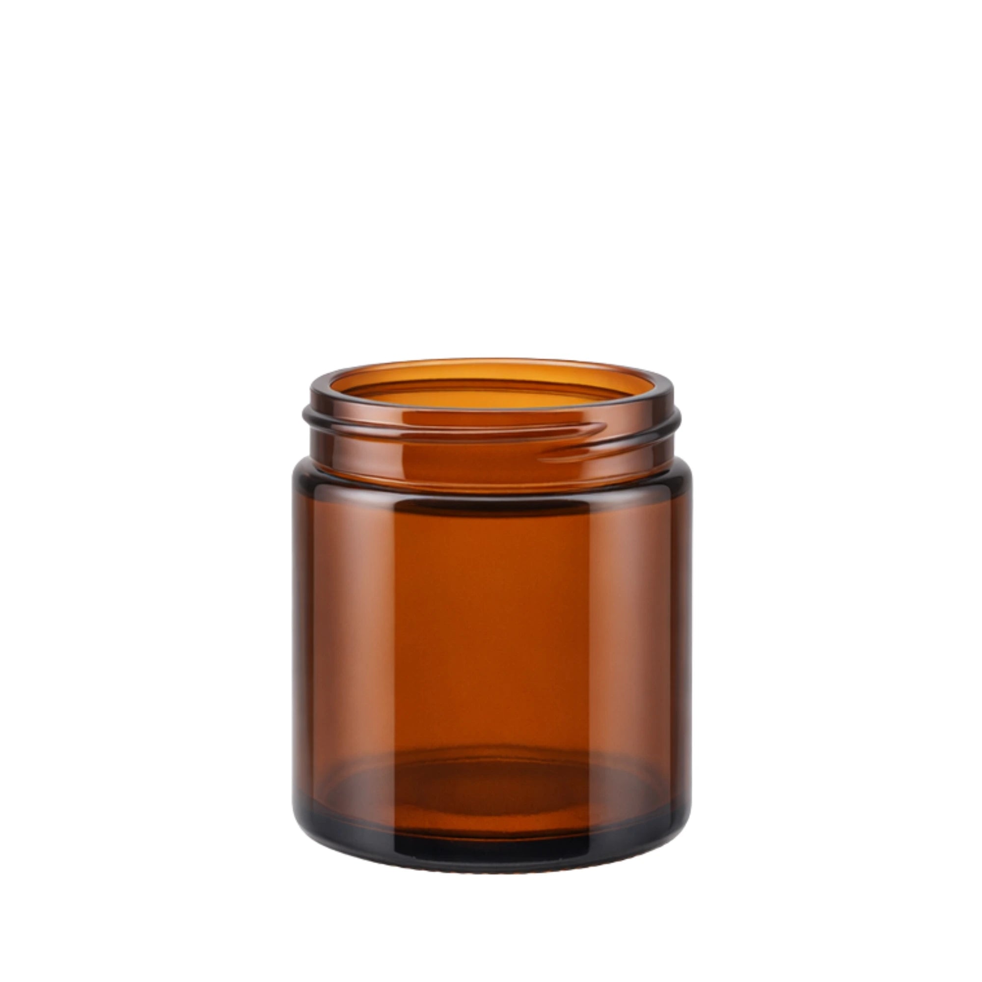 120ml Ointment Amber Round Glass Jar | Glass Jars & Bottles