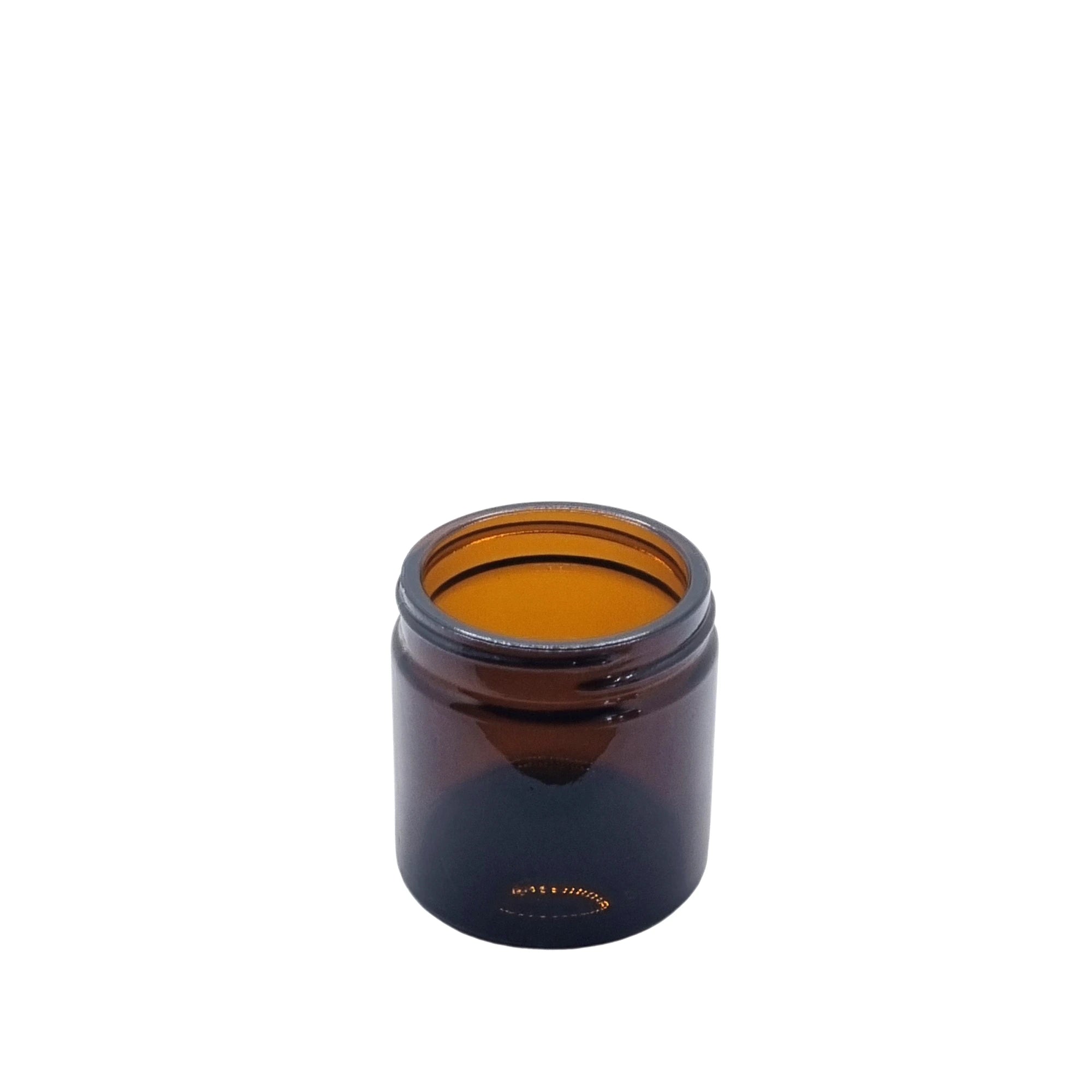 60ml Ointment Amber Round Glass Jar | Glass Jars & Bottles