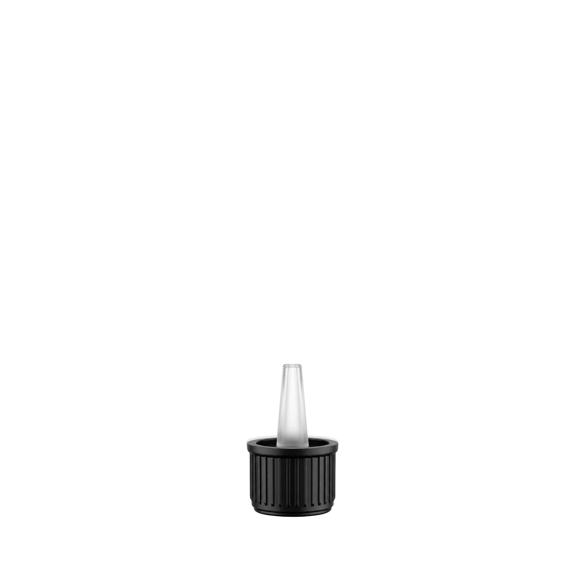 GL18 Black Non-Tamper Evident 2.0mm Dropper Cap | Caps