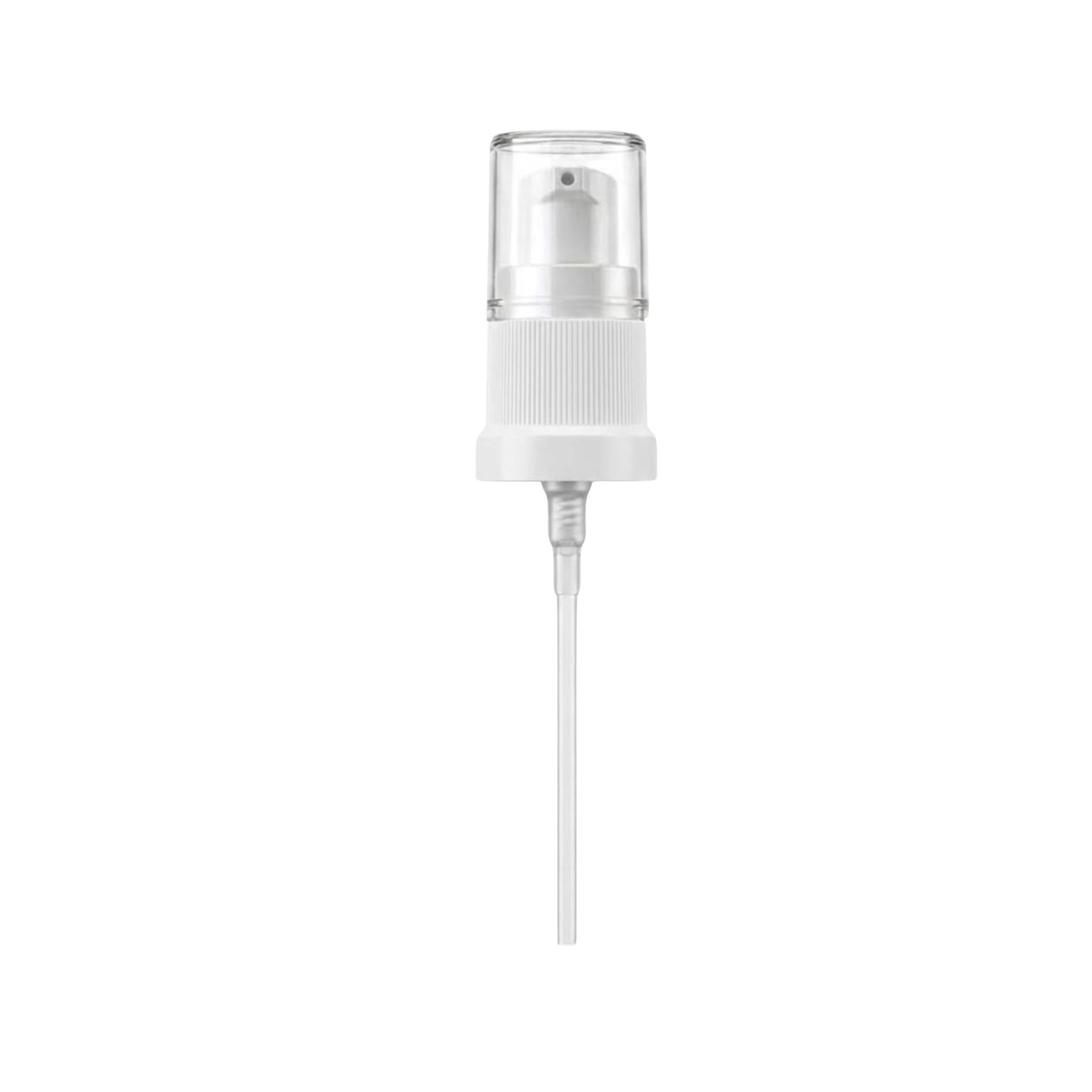 GL18 White Treatment Pump and Clear Overcap, 105mm Dip tube